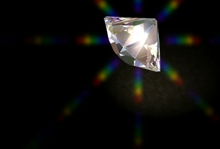Background Brilliance Of Diamonds, Rainbow Reflection Stock Footage ...