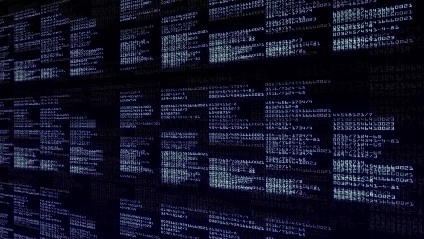 Animated Background Of Moving Binary Code Numbers You Can Find Loop Point In The Middle Of Clip