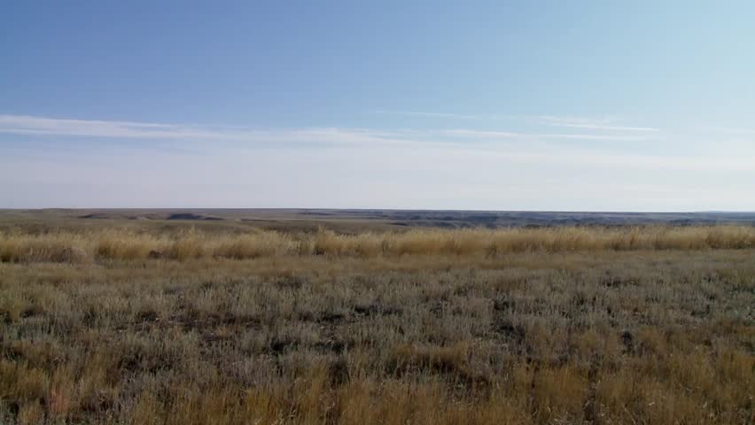 Saskatchewan, Val Marie, Prairie Landscape Stock Footage Video (100% ...