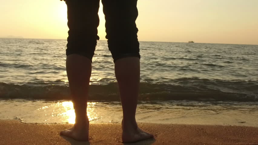 Slow Motion: Man Running in Stock Footage Video (100% Royalty-free ...