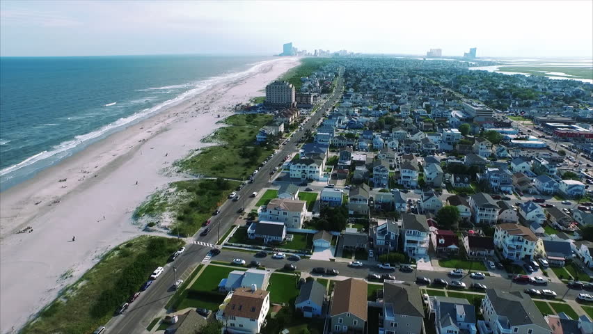 Stock Video Clip of Brigantine New Jersey (NJ 2015) Beach Homes ...