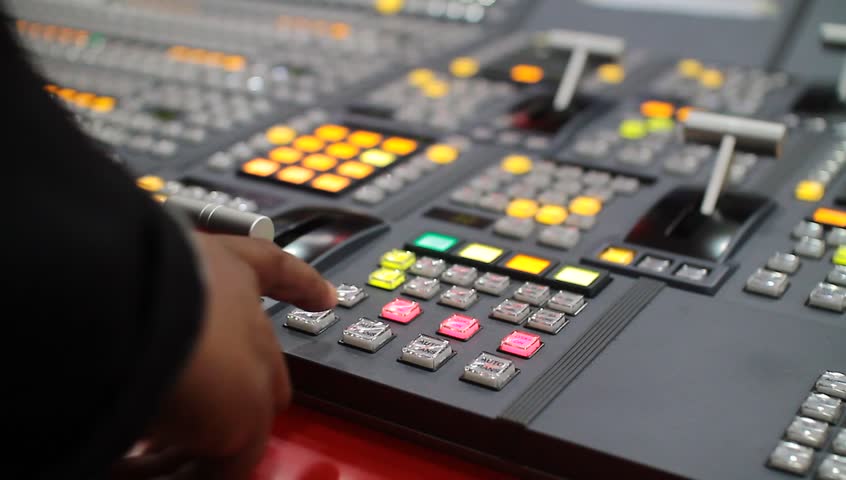 Professional Video Switcher Setup Video Switching Board Before Live ...