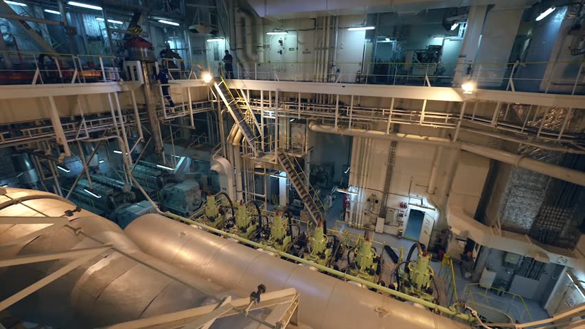 Piston Shifting in Engine Room Stock Footage Video (100% Royalty-free ...