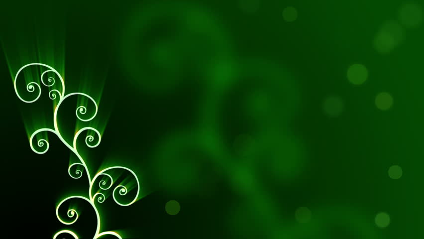 Abstract Green Arabic Background. Seamless Stock Footage Video (100% ...