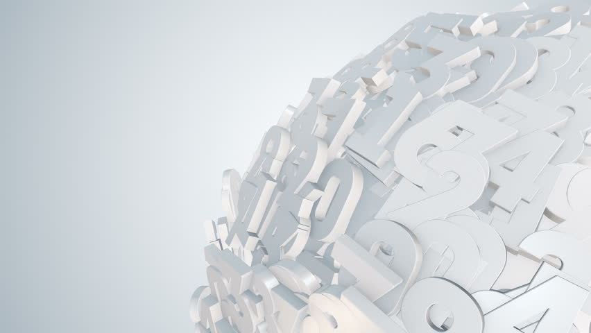 Abstract Background With Animation Moving Surface Of Letters. Backdrop ...