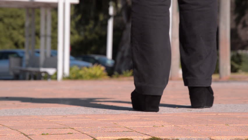 Slightly Limping Woman Legs in Stock Footage Video (100% Royalty-free ...