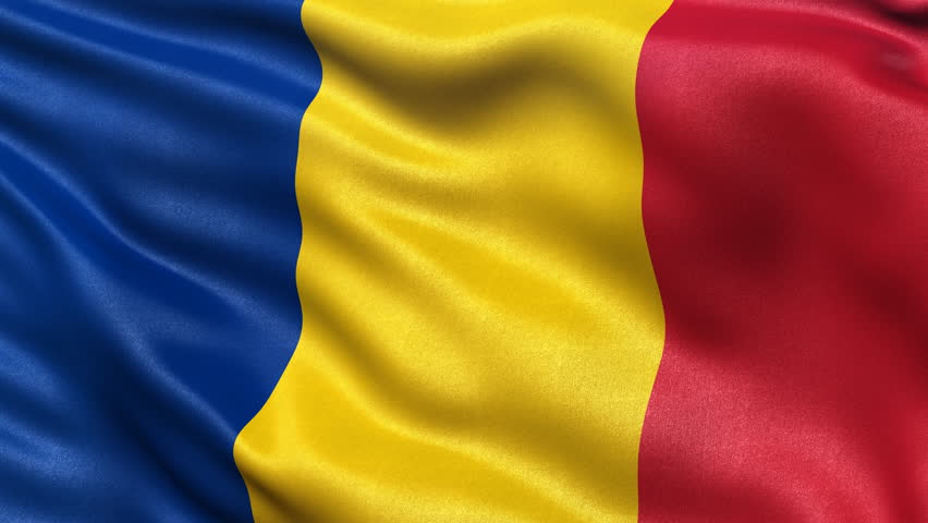 Realistic Flag of Romania Waving Stock Footage Video (100% Royalty-free ...