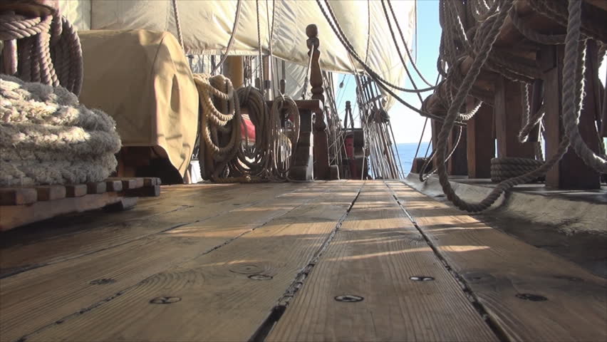 Pirate Ship Deck Stock Footage Video | Shutterstock