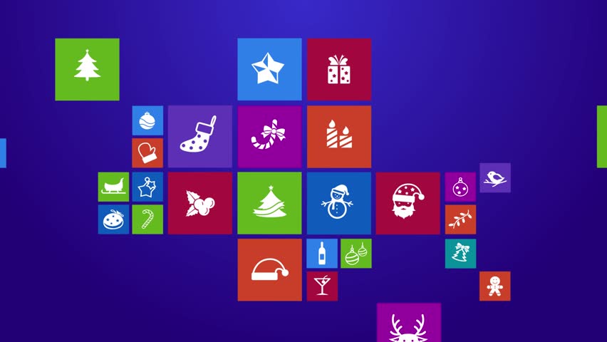 Trendy Christmas And Holiday Festival Computer Or Mobile Application ...