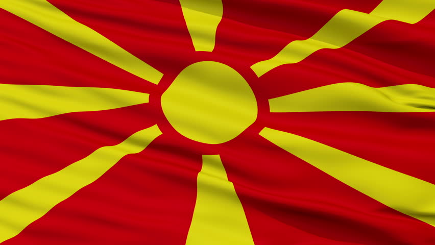 Flag Of Macedonia Stock Footage Video 2581256 | Shutterstock