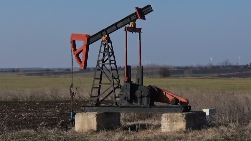 Oil Pump Pumpjack Horse Donkey Stock Footage Video (100% Royalty-free ...