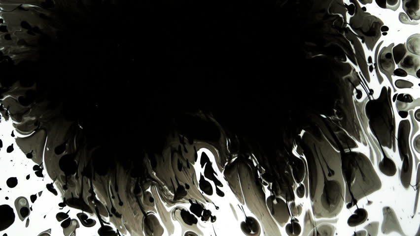 Ink Reveal Bleeds in Slow Stock Footage Video (100% Royalty-free ...