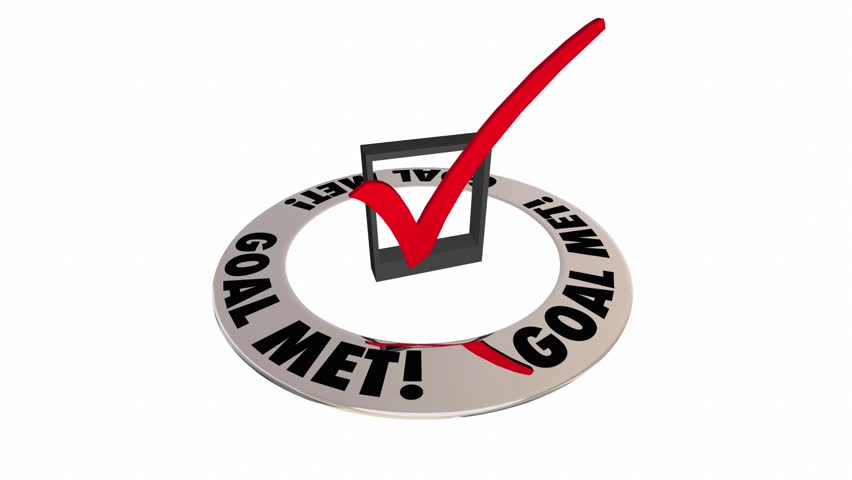 Goal Ahead Freeway Road Sign Mission Accomplished 3d Animation Stock ...