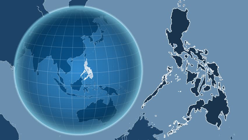 Philippines Map Stock Footage Video | Shutterstock