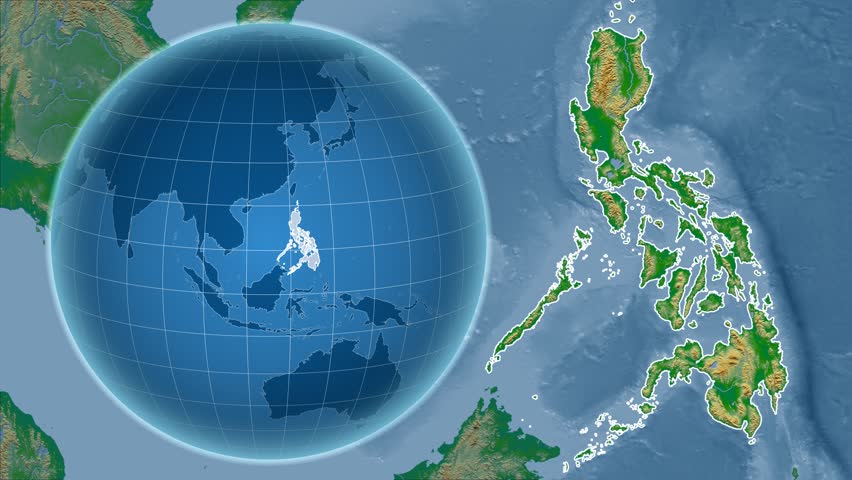 Philippines Map Stock Footage Video | Shutterstock