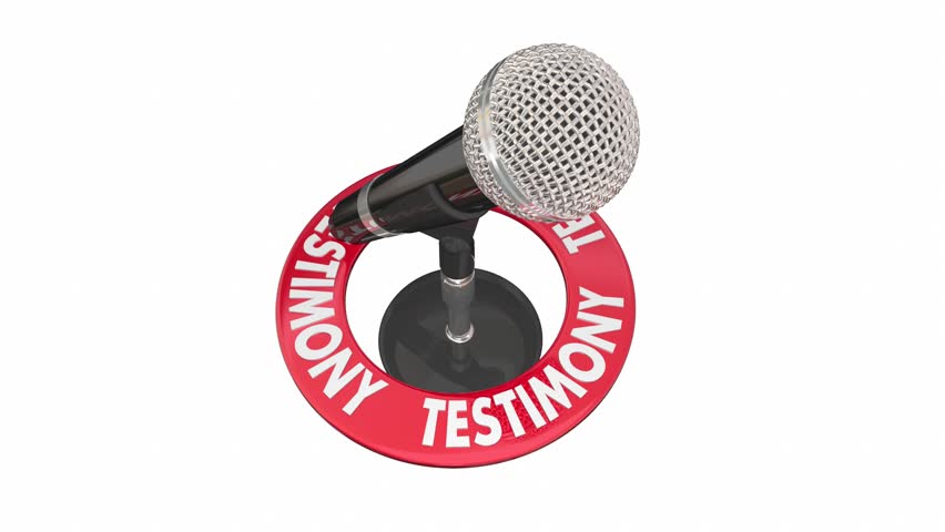 Stock video of testimony microphone word 3d court witness | 15445768 ...