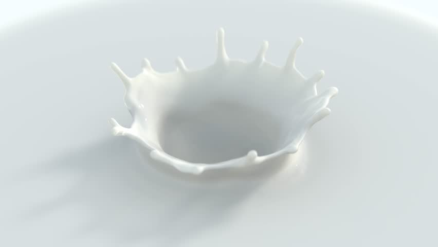Close-up Milk Drop Falling in Stock Footage Video (100% Royalty-free ...