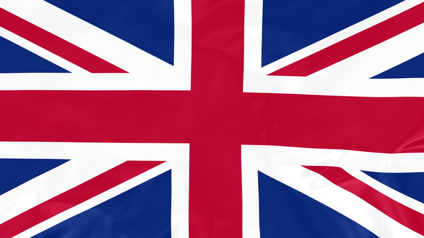 United Kingdom Of Great Britain And Northern Ireland Flag Stock Footage ...