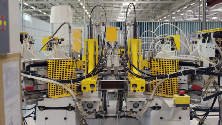 Machine in a Production Line Stock Footage Video (100% Royalty-free ...