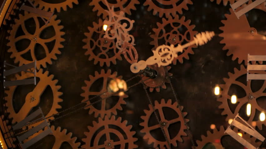 Abstract Gold Clockwork. 3d Animation Stock Footage Video 2506793 ...