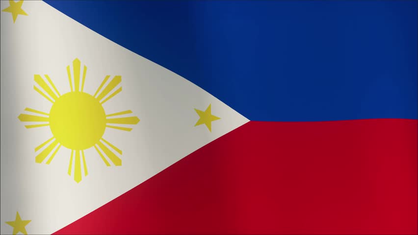 [loopable] Flag Of Philippines. Philippine Official Flag Gently Waving ...