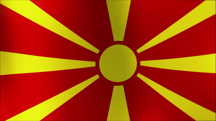 Macedonian Flag - Looping, Waving, LOOP, A Beautiful Finish Looping ...