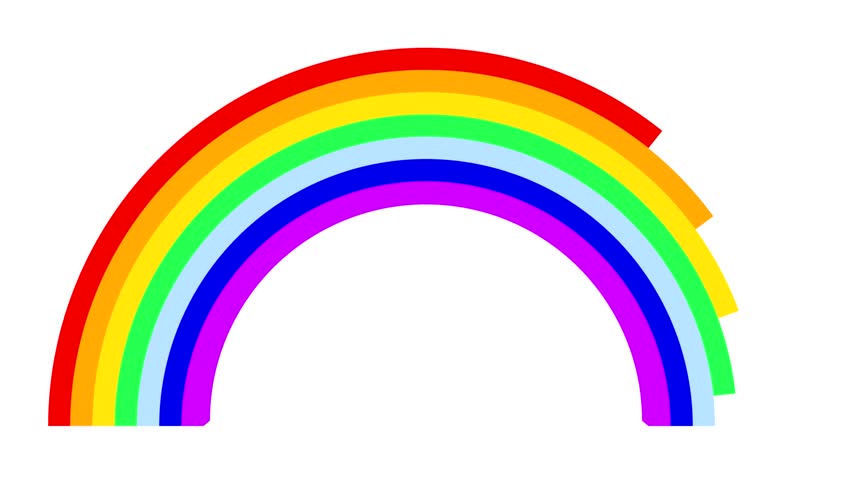 3d Rendering of Rainbow Animation Stock Footage Video (100% Royalty ...