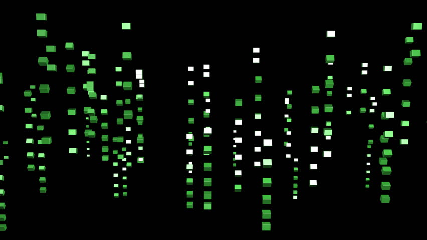 Stock video of 3d green boxes animated as matrix | 163558 | Shutterstock