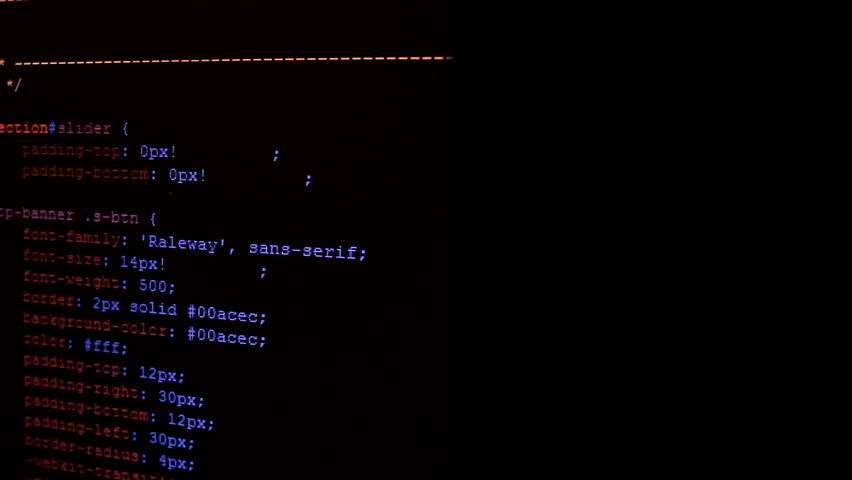 Source Program Code Scrolling Text Animation Stock Footage Video 7018708 Shutterstock