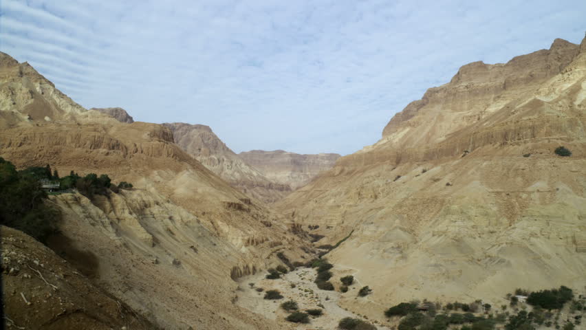 Stock video of dry river bed through a desert | 1708858 | Shutterstock