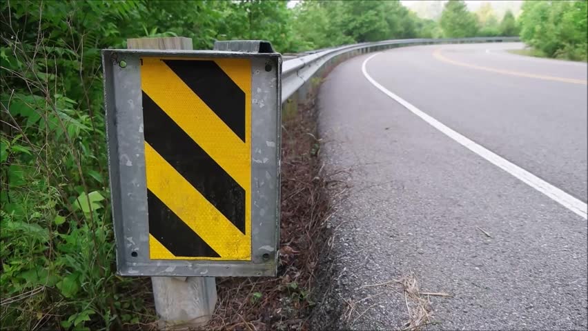 Road Guard Rail Stock Footage Video 17168236 | Shutterstock