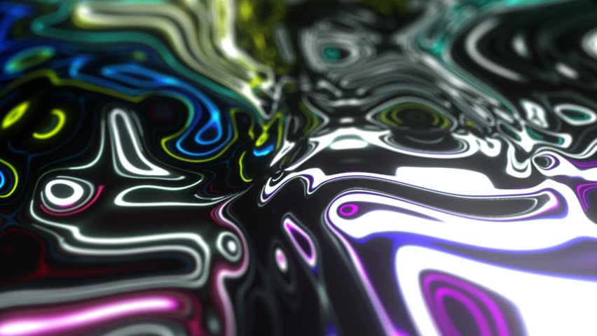 Psychedelic Liquid Painting Animated Seamless Motion Graphics Visual ...
