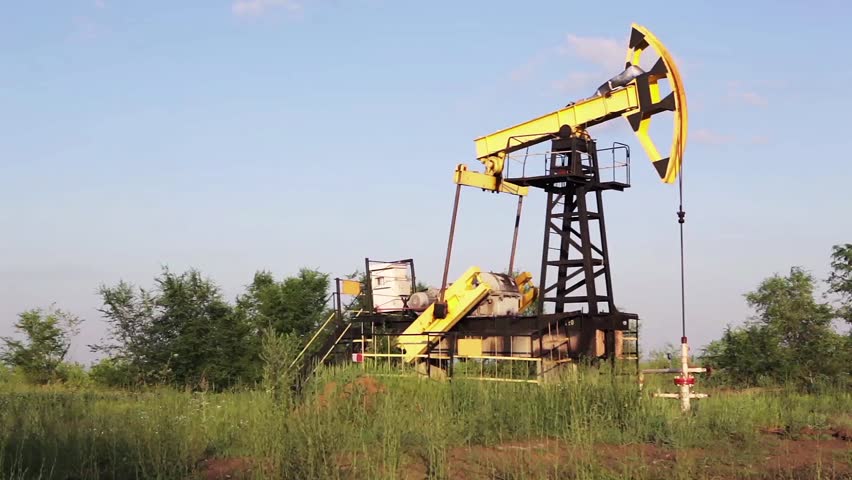 Oil Rig Pump Jack Stock Footage Video (100% Royalty-free) 17496028 ...