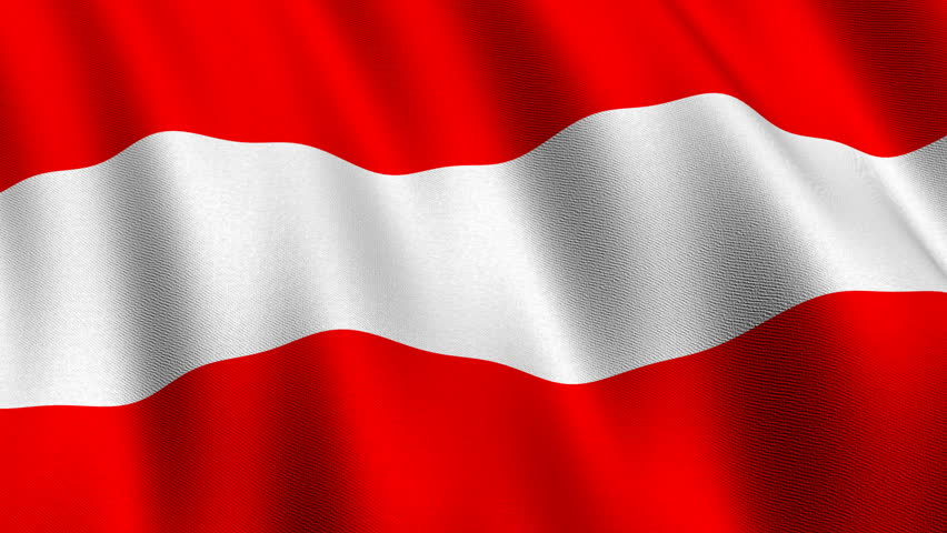 Seamless Loop Of The Austrian Flag With Coat Of Arms. Flag Of Austria ...