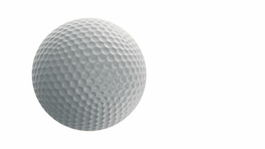 Rotating Golf Ball. Alpha Channel. Stock Footage Video 17490184 ...