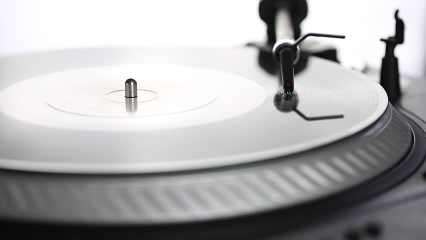 Stereo Turntable Vinyl Record Player Analog Retro Vintage Side View ...