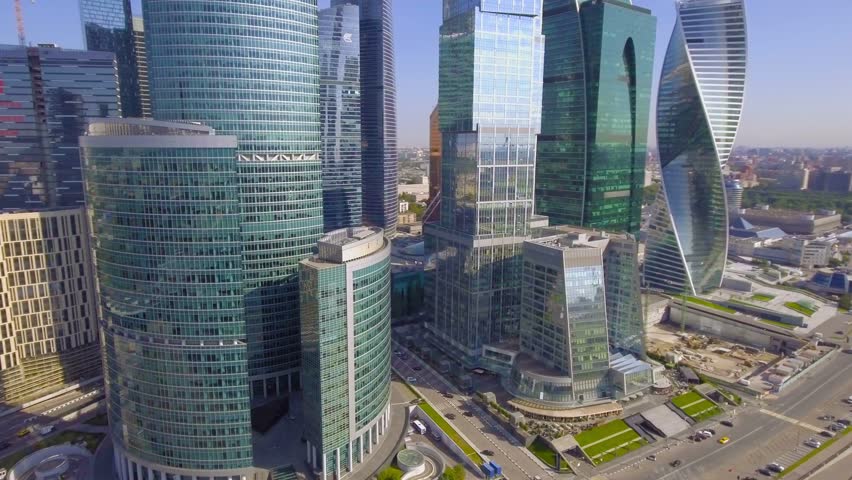 Metropolis. Great Big Town. Aerial View Of The Capital Of Russia ...