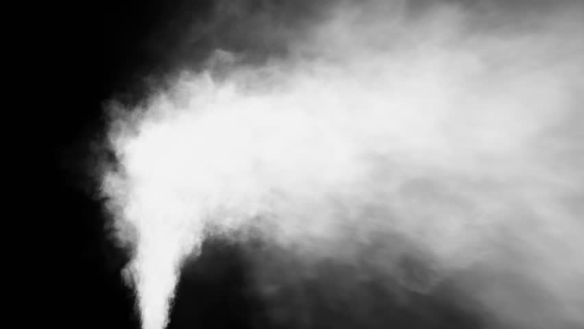 Animated Locomotive's Thick Steam Against Transparent Background In 4k ...