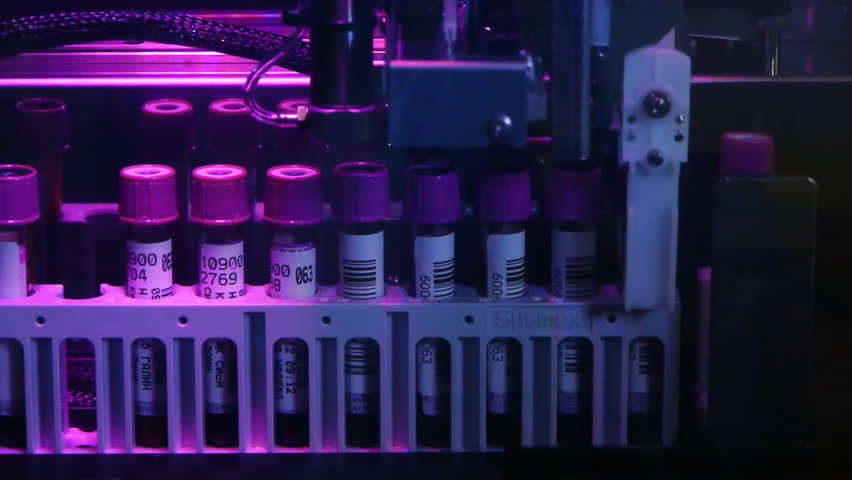 Preparation of Reagents for Laboratory Stock Footage Video (100% ...