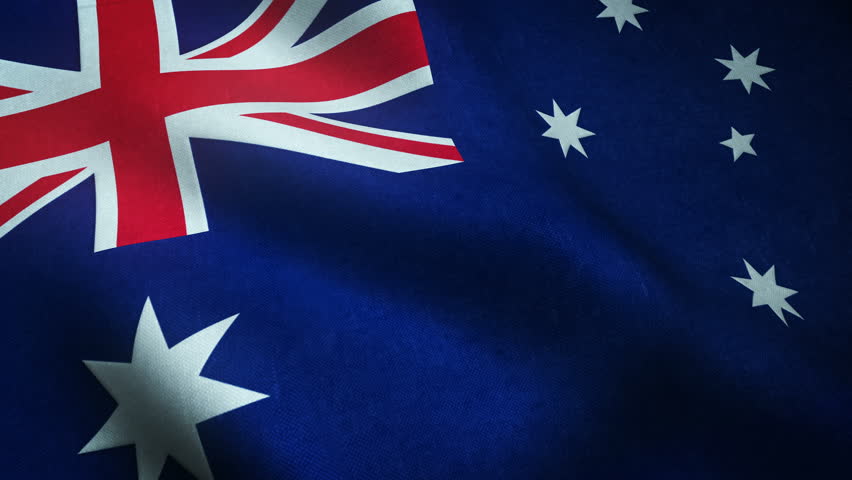 Australian Close Up Waving Flag - HD Loop Stock Footage Video 909088 ...
