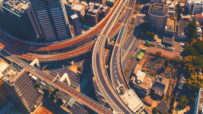 Day Becomes Night Over A Massive Highway Intersection In Shinjuku ...