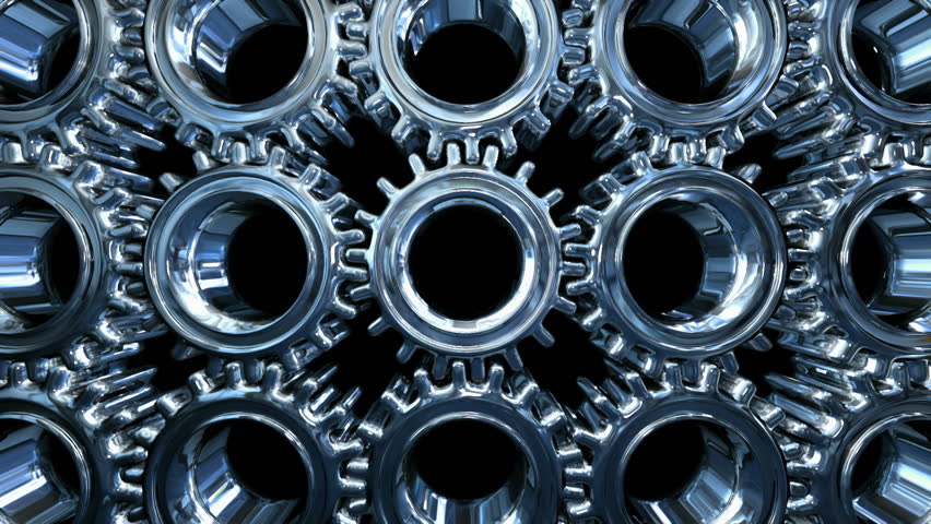Rotation of Gears with Distortion Stock Footage Video (100% Royalty ...