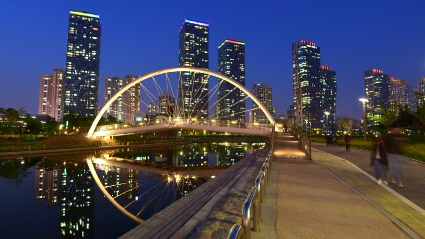 Incheon,Central Park In Songdo International Business District , South ...