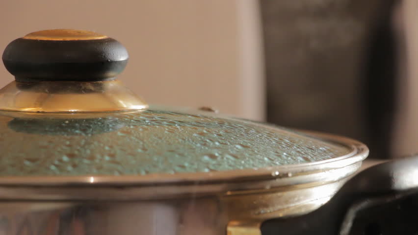 Condensation On The Glass Lid Of The Pan Stock Footage Video 9946103 ...