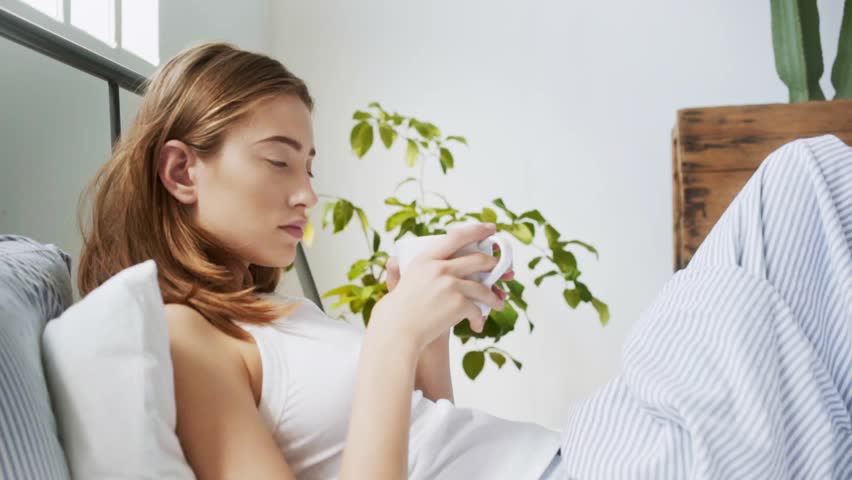 Side View On Beautiful Skinny Stock Footage Video (100% Royalty-free ...