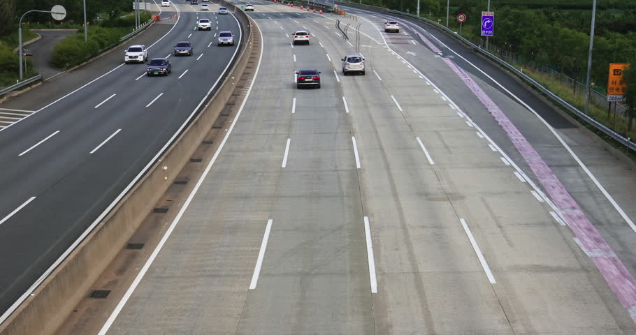 Gyeongsan, KOREA Sept 16 Gyeongbu,Seoul-Busan, Expressway Stock Footage ...
