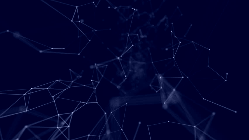 Technologies. Abstract Background With Plexus Connections Wire Frame Web. Seamless Looping ...