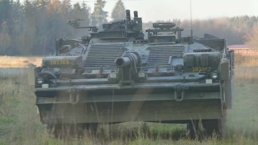 Swedish Tank Strv-103. Stock Footage Video 21445225 | Shutterstock