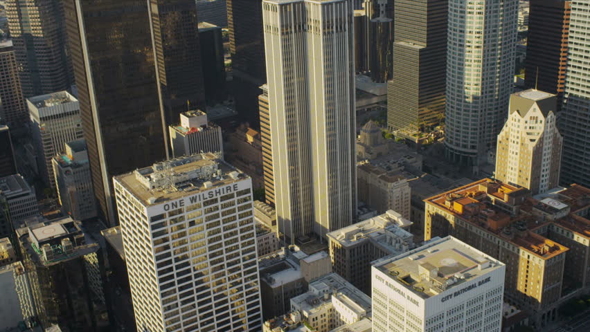 Aerial View Downtown La Stock Footage Video (100% Royalty-free) 2148368 ...