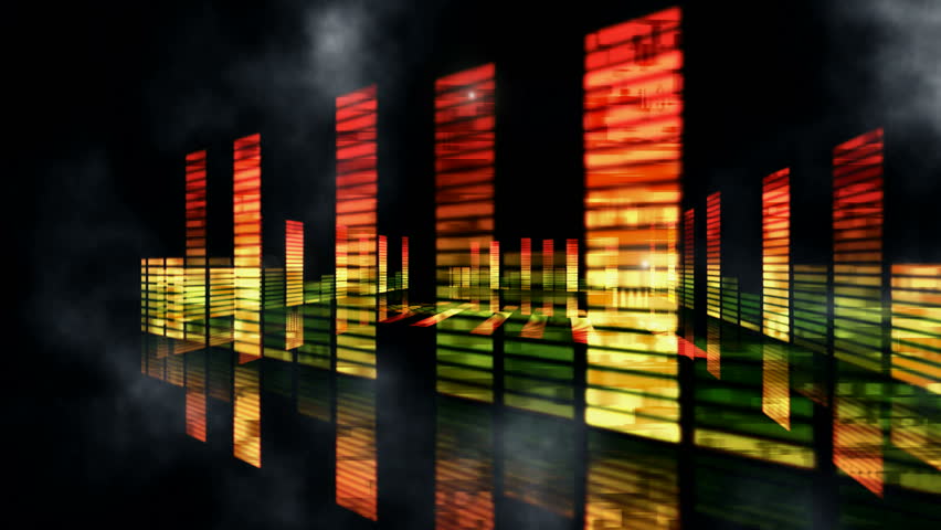 3d Sound Graphic Equalizer ( Stock Footage Video (100% Royalty-free ...